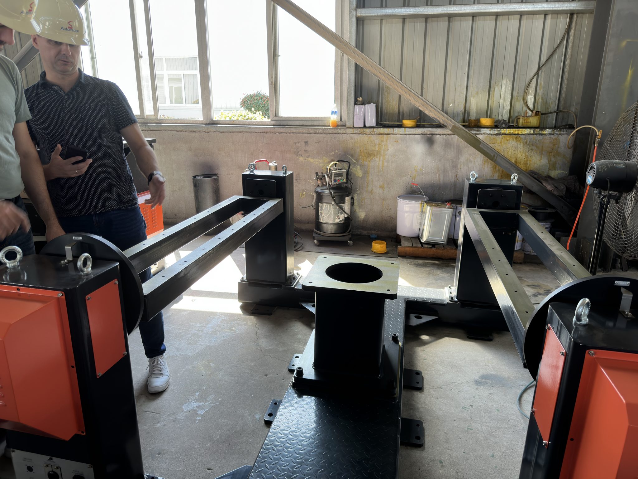 Head And Tail Frame Single Axis Robot rotary table Welding Positioner ...