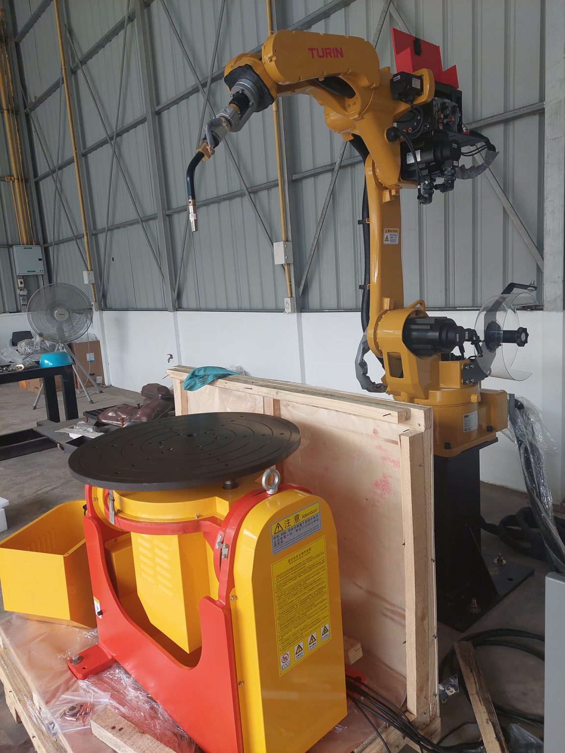 Platform Two Axis Welding Automatic Rotary Table Servo Robot Welding ...