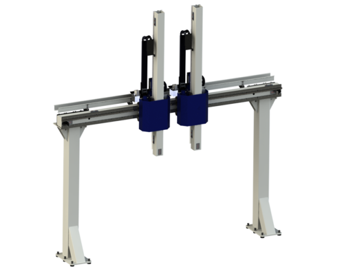 Heavy duty upright cantilever single arm truss robotics gantry system ...