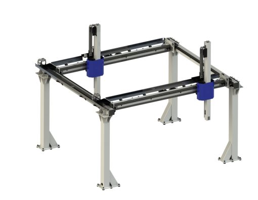Heavy duty upright cantilever single arm truss robotics gantry system ...