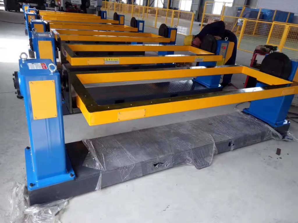 Head And Tail Frame Single Axis Robot rotary table Welding Positioner ...