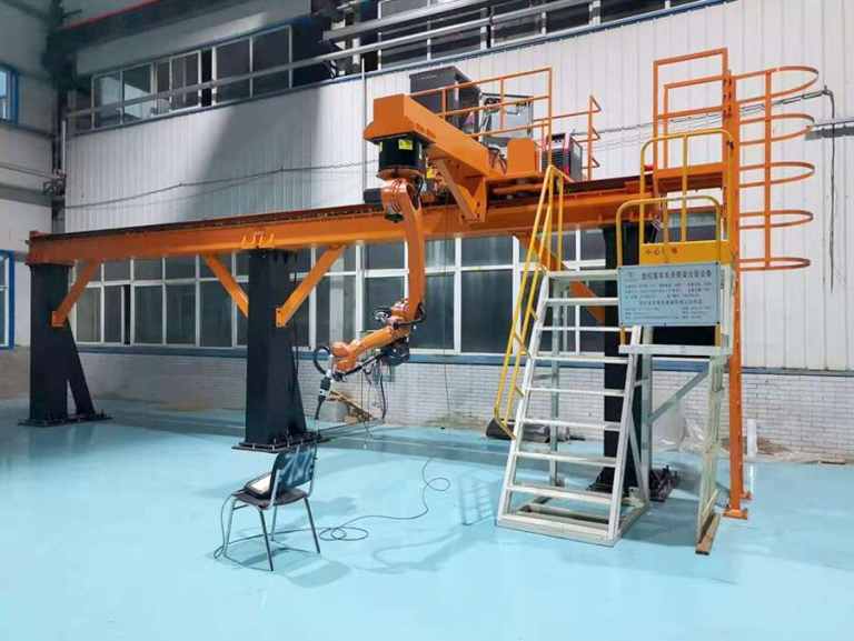 Heavy duty upright cantilever single arm truss robotics gantry system ...