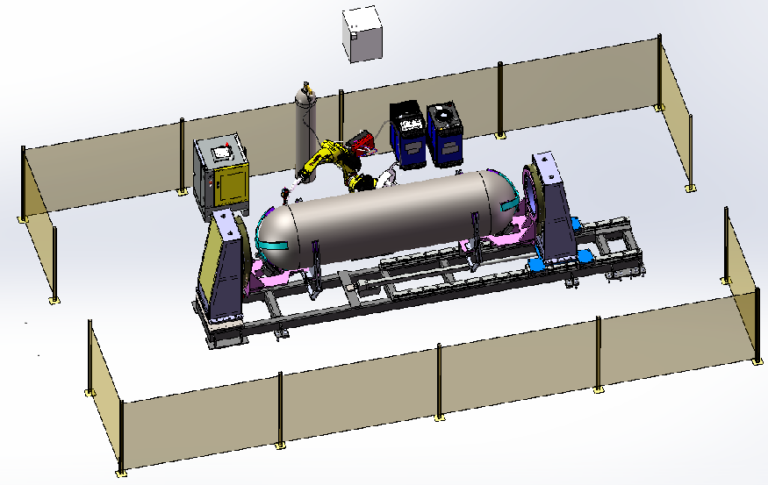 How can a robot automate welding cylinders? - ROB System